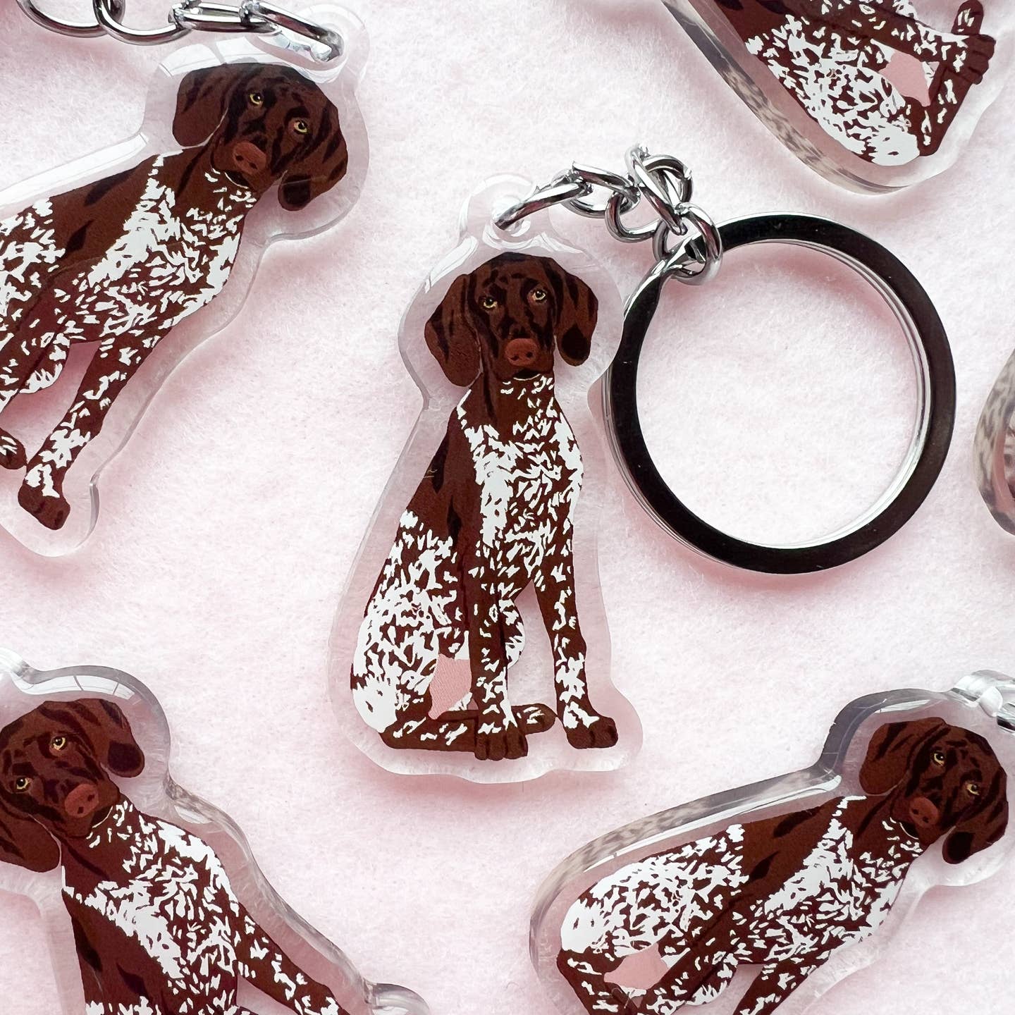 German Shorthaired Pointer Keychain – The Social Dawg