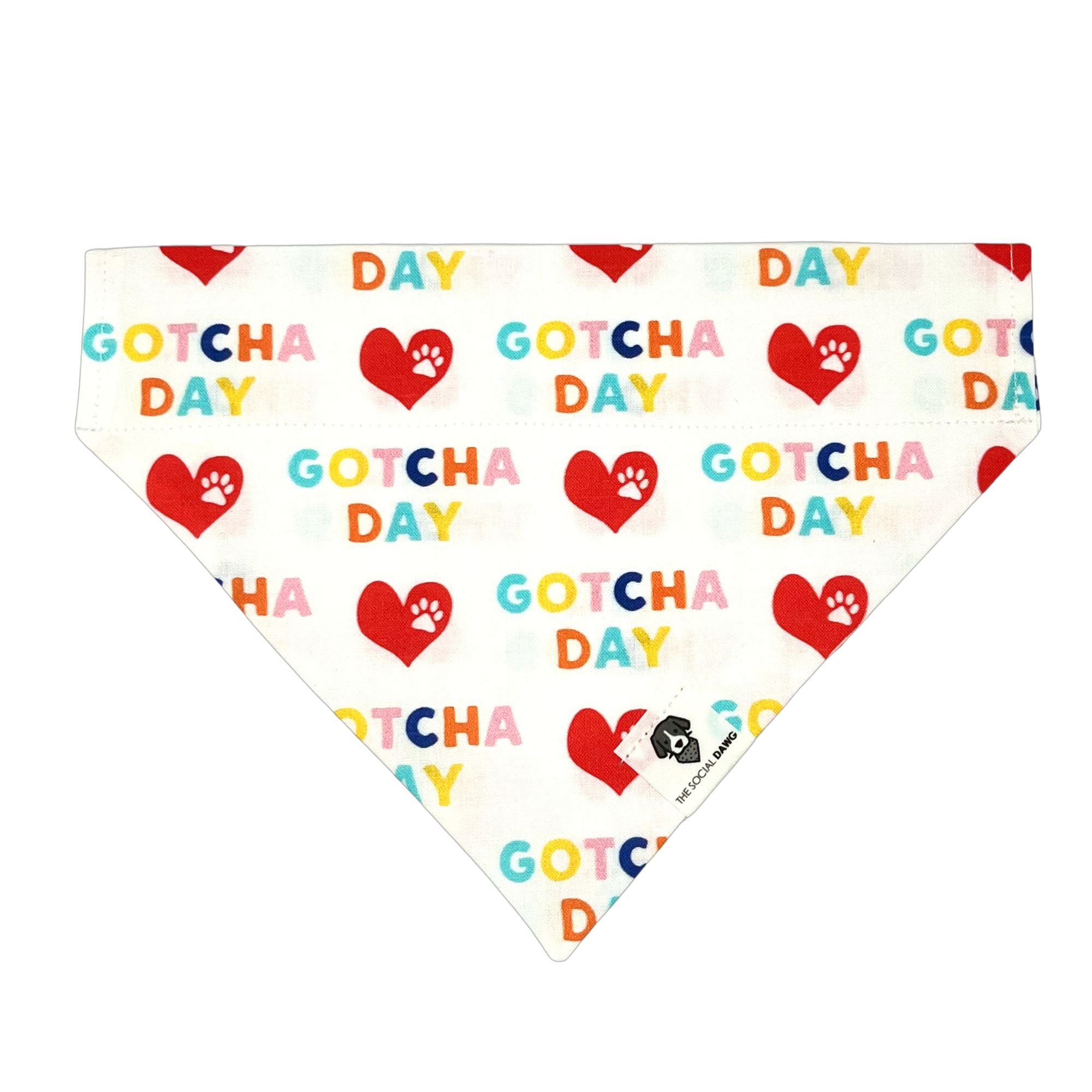 Gotcha Day Slip-On Dog Bandana – The Social Dawg